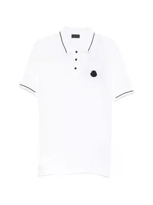 Moncler Logo-patch Polo Shirt - White