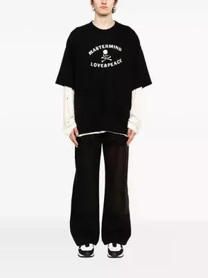 MASTERMIND WORLD Logo-print Ripped T-shirt