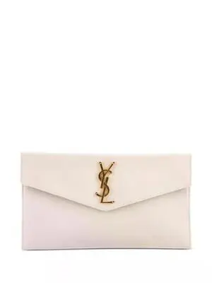 SAINT LAURENT Uptown Pouch Leather Clutch Bag