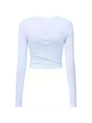 Enza Costa Long-sleeve Crop Top