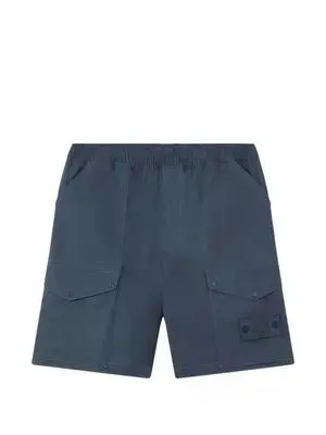 Stone Island All-weather Cotton Canvas S.i. Ghost Shorts
