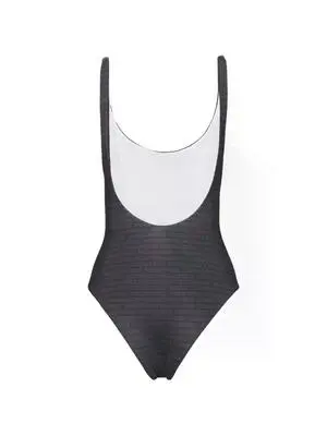 Dsquared2 Logo Print One-piece Swimsuit - Grey