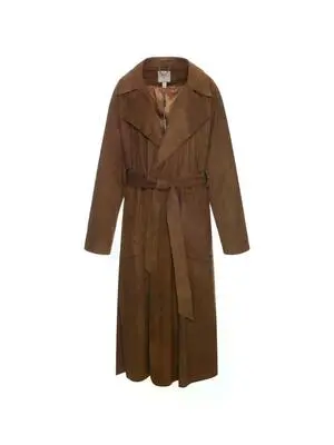 URBANCODE Faux-suede Trench Coat
