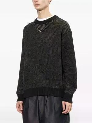 Comme Des Garçons Chunky Long Sleeve Sweater - Blue