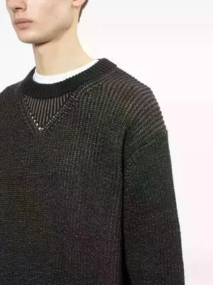 Comme Des Garçons Chunky Long Sleeve Sweater - Blue