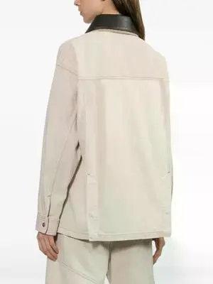 HALFBOY Leather Collar Barn Jacket