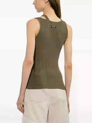 HALFBOY Cutout Tank Top - Green