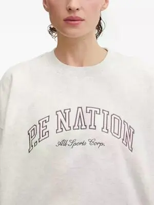 P.E Nation Logo-detailed Sweatshirt - Grey
