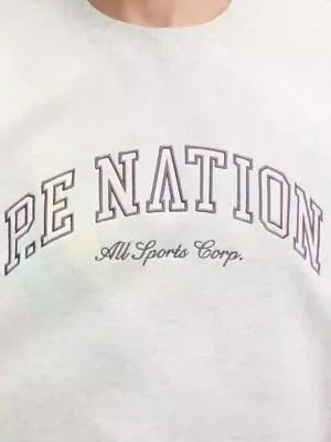 P.E Nation Logo-detailed Sweatshirt - Grey