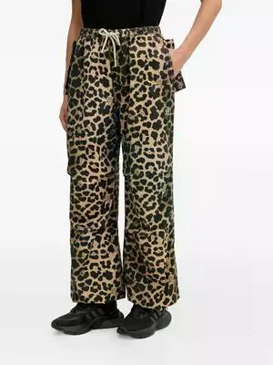 P.E Nation Leopard Print Drawstring Trousers