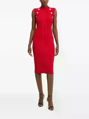 Retrofete Button-detailed Midi Dress