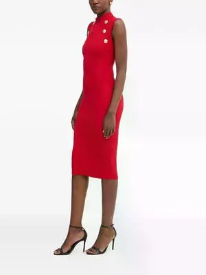 Retrofete Button-detailed Midi Dress