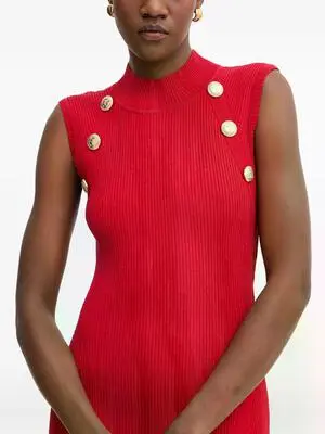 Retrofete Button-detailed Midi Dress