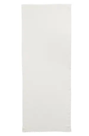 SALVATORE FERRAGAMO Gancini Silk & Wool Fringe Scarf