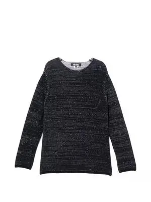 Comme Des Garçons Speckled Long-sleeve Jumper