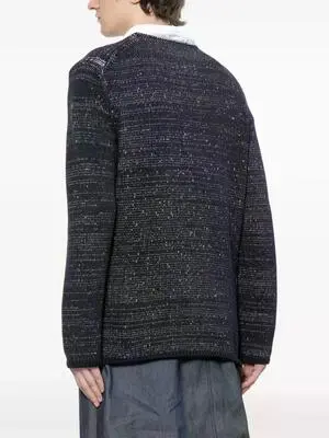 Comme Des Garçons Speckled Long-sleeve Jumper