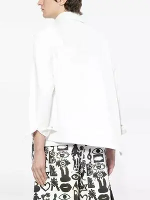 Comme Des Garçons Side-button Printed Jacket