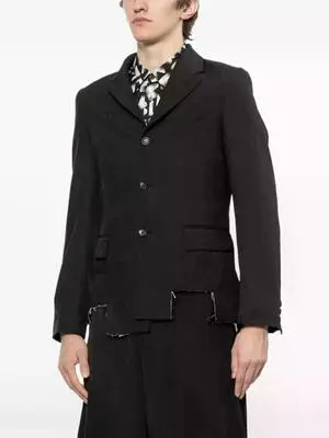 Comme Des Garçons Embroidered Cut-out Blazer