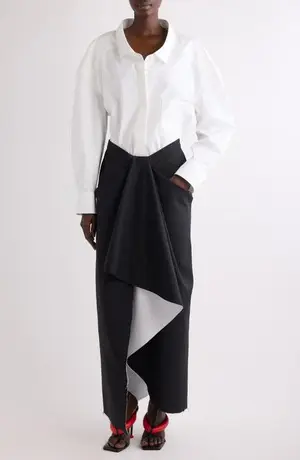 Givenchy Wide Collar Cotton Poplin Shirt