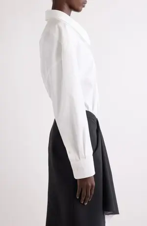 Givenchy Wide Collar Cotton Poplin Shirt