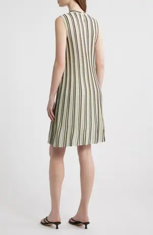 Rag & Bone Victoria Stripe Rib Shift Dress - Blue Multi