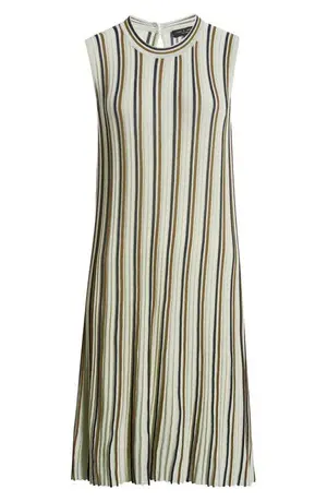 Rag & Bone Victoria Stripe Rib Shift Dress - Blue Multi
