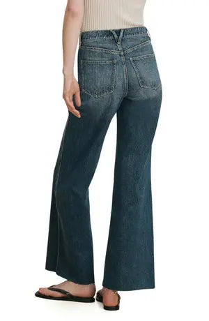 Veronica Beard Taylor High-waist Ankle Wide-leg Jeans - City Lights