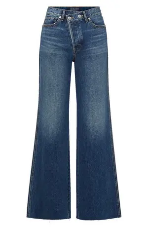 Veronica Beard Taylor High-waist Ankle Wide-leg Jeans - City Lights