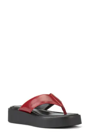VAGABOND SHOEMAKERS Danya Wedge Flatform Flip Flop - Red