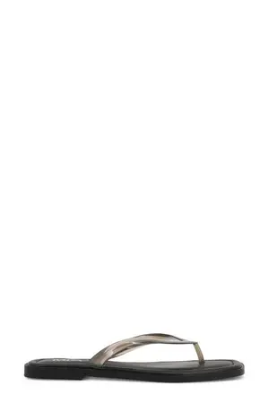 Mia Minimalist Flip Flops - Black