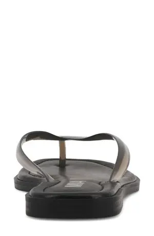 Mia Minimalist Flip Flops - Black
