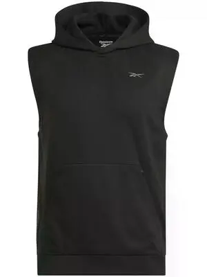 REEBOK Logo-print Sleeveless Hoodie