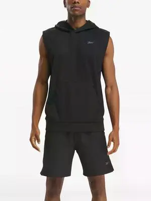 REEBOK Logo-print Sleeveless Hoodie