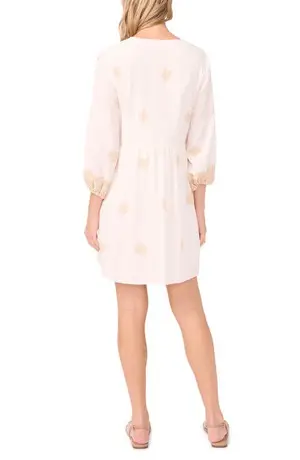 Vince Camuto Floral Brocade Shift Minidress