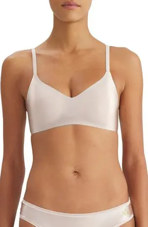ADIDAS ORIGINALS Bonded Wireless T-shirt Bra - Crystal Linen