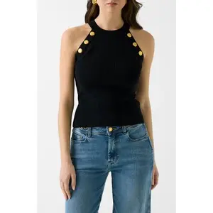 MARCIANO Buttoned Sleeveless Tank Top