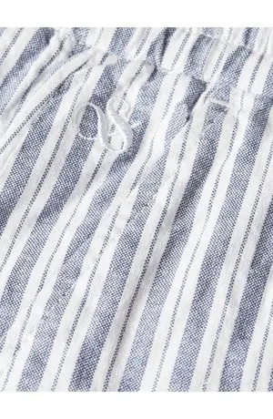 Scotch & Soda Stretch Cotton & Linen Bermuda Shorts - Infinity Stripe