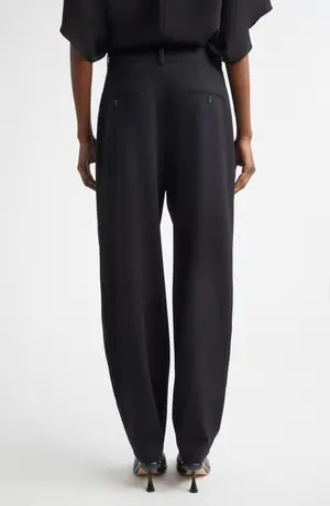 Michael Kors Pleated Barrel Leg Trousers