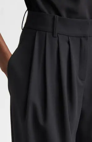 Michael Kors Pleated Barrel Leg Trousers