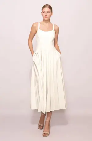 MELLODAY Pleated Sundress