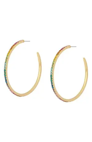 Kurt Geiger Large Pavé Hoop Earrings
