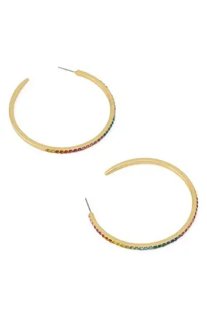 Kurt Geiger Large Pavé Hoop Earrings