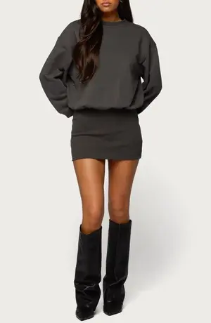 EDIKTED Long Sleeve Minidress