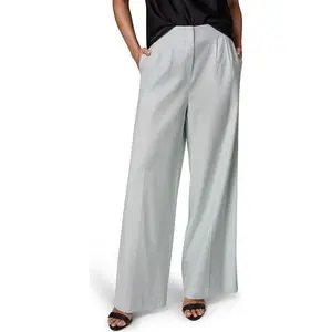 Donna Karan New York Wide-leg Linen Blend Pants - Skylight