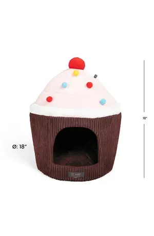 NANDOG PET GEAR Fun Collection Dog And Cat Bedcupcake Hut
