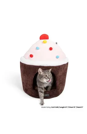NANDOG PET GEAR Fun Collection Dog And Cat Bedcupcake Hut
