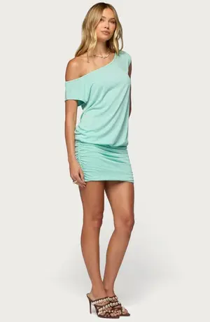 EDIKTED Marya One-shoulder Mini Dress