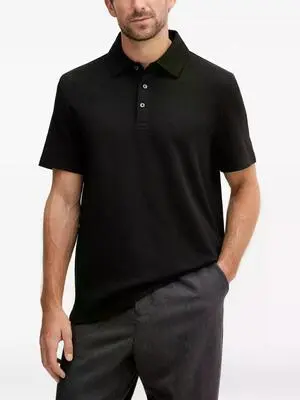 Michael Kors Buttoned Polo Shirt - Black