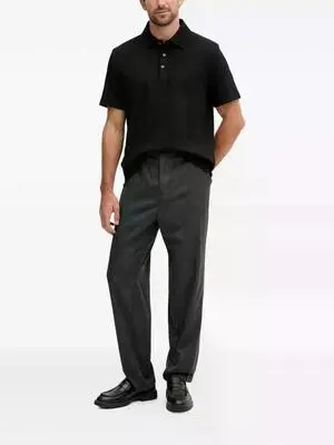 Michael Kors Buttoned Polo Shirt - Black