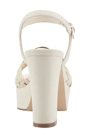 Marc Fisher Cabell Platform Sandals - Ivory